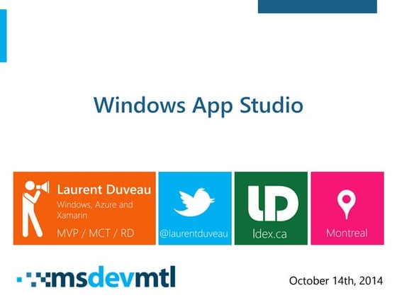Introduction to Windows App Development | PPTX