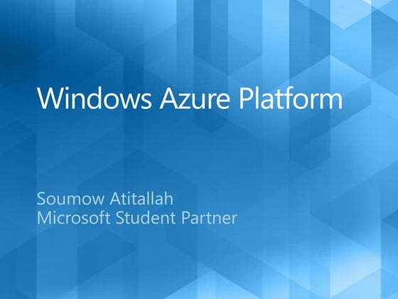 Windows Azure Platform | PPT