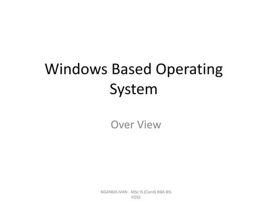 operating system | PPTX