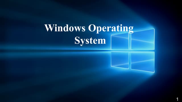 Introduction to ms windows | PDF