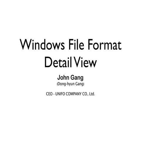 Windows File Format Detail View Pdf Computing Technology And Computing