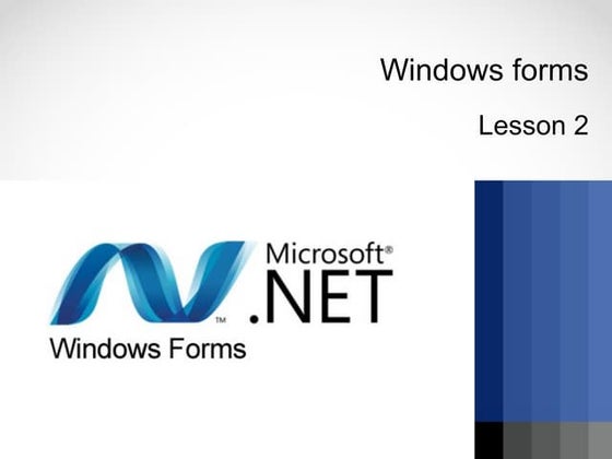 C# - Windows Forms - Creating exe file | PPT