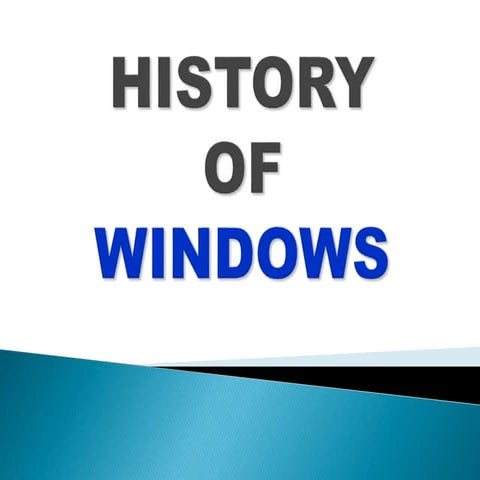 Windows History | PPT