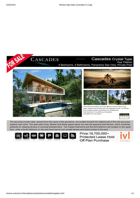 Cascades Diamond Villas | PDF