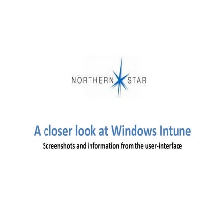 Windows intune screenshots | PDF