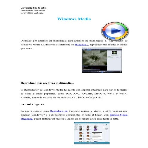 Windows media | DOC