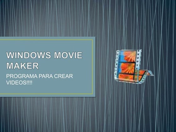 Tutorial Movie Maker Actividad 3 | PPTX | Photo Editing Software ...