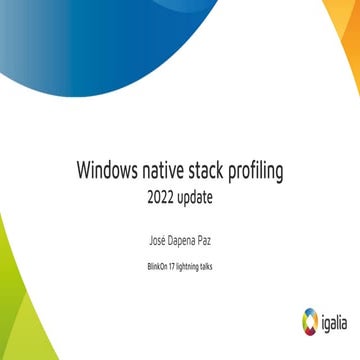 Windows native stack profiling | PPT