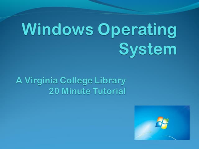 Windows Basic Computer Skills | PPT