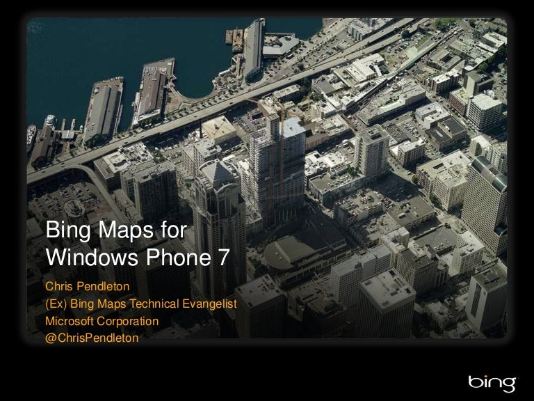 Windows Phone 7 Bing Maps Control