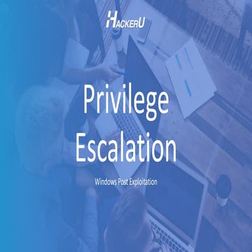 Windows Post Exploitation Ppt