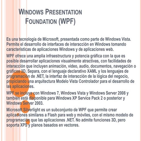 Windows presentation foundation (wpf) | PPTX