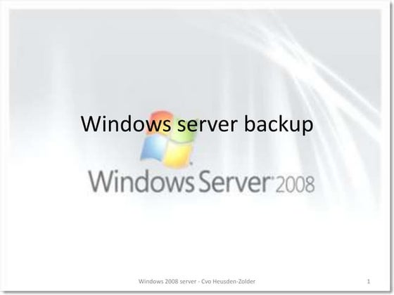 windows server 2008 active directory recovery step by step | PPT