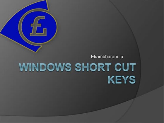Short cut keys | PDF