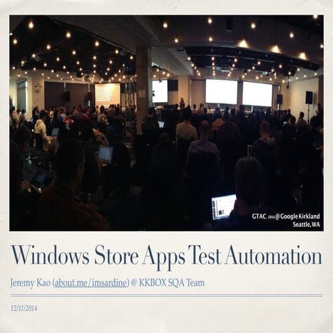 Winappdriver Windows Store Apps Test Automation Ppt 