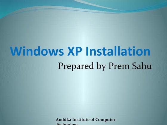 Windows 7 installation step by step | PDF