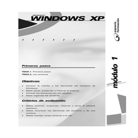 Windows xp modulo i | PDF