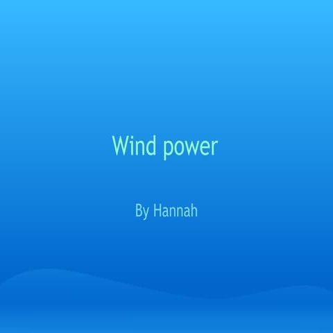 Wind power | PPT