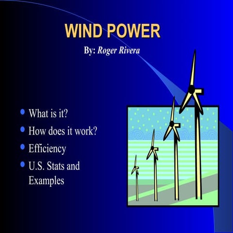 Mini wind mill presentation | PPTX