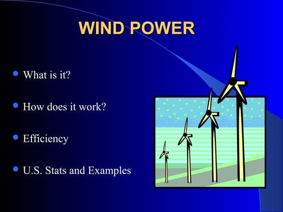 Wind Energy | PPTX