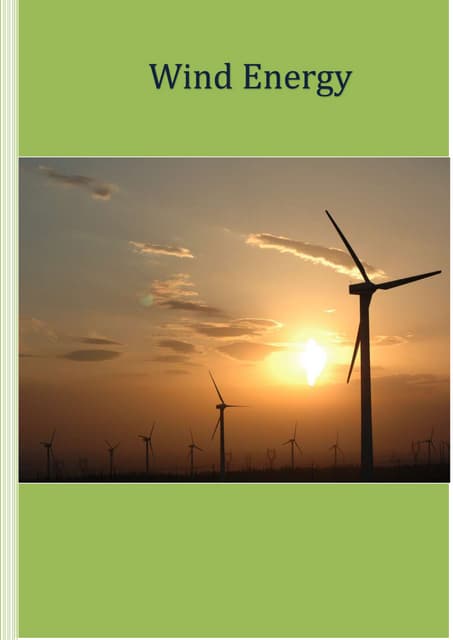 Wind power PRESENTATION | PPT