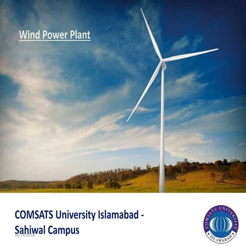Wind power plant | PPT