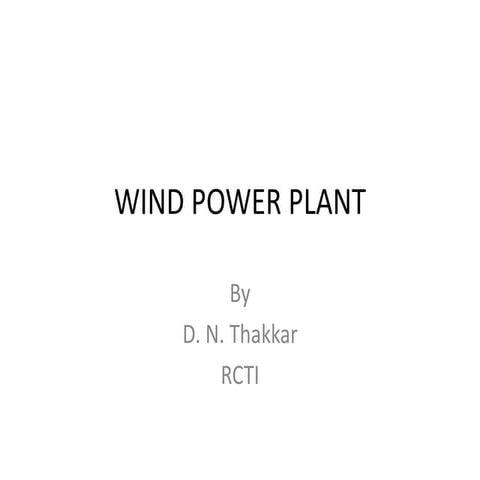 Wind power plant 2 | PPT