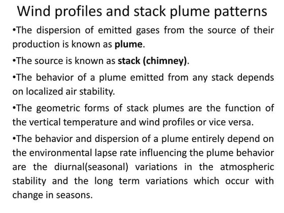 Plume types | PPTX | Weather | Science