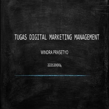 Windra Prasetyo - 222120004 - Tugas Digital Marketing Management ...