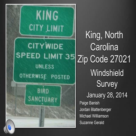 Windshield survey | PPTX