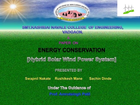 Wind and Solar Power - Renewable Energy Technologies | PPT