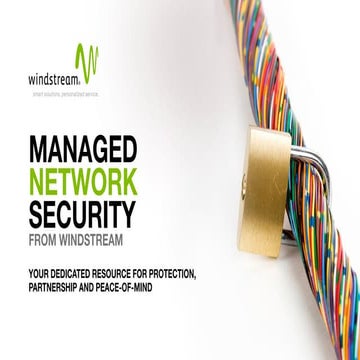 Windstream Managed Network Security Presentation | PPTX