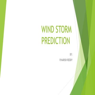Wind Storm Prediction Presentation | PPT