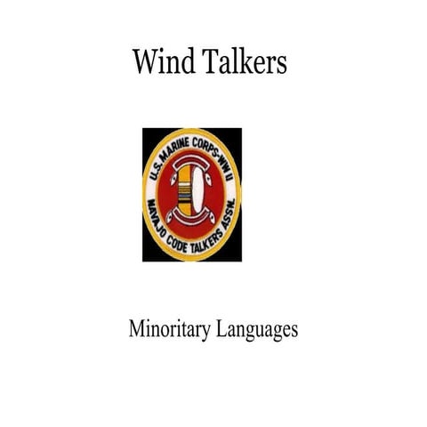 Wind talkers | PPT