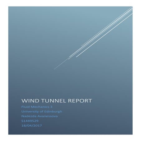 Wind Tunnel Report | PDF