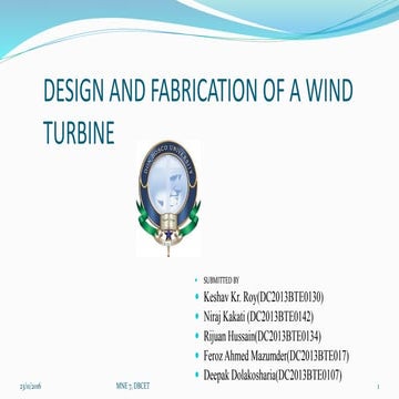 Wind turbine | PPT