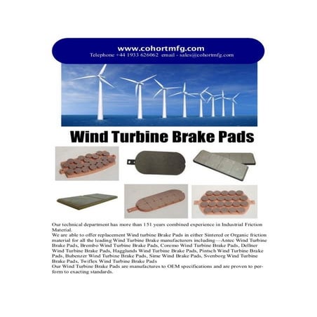 Wind turbine brake pads | PDF