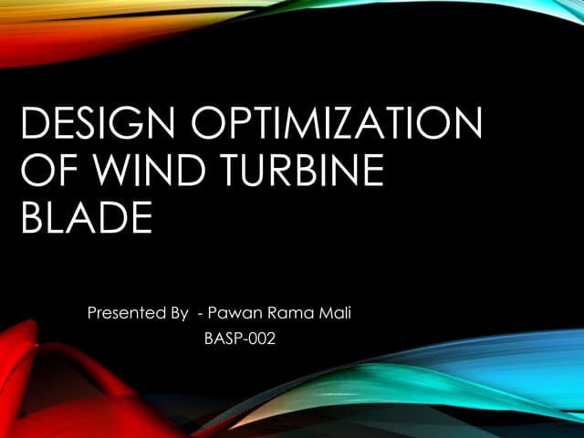 Horizontal Axis Wind Turbine | PPTX