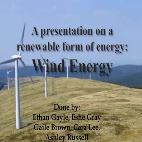 Wind turbine energy2 | PPT