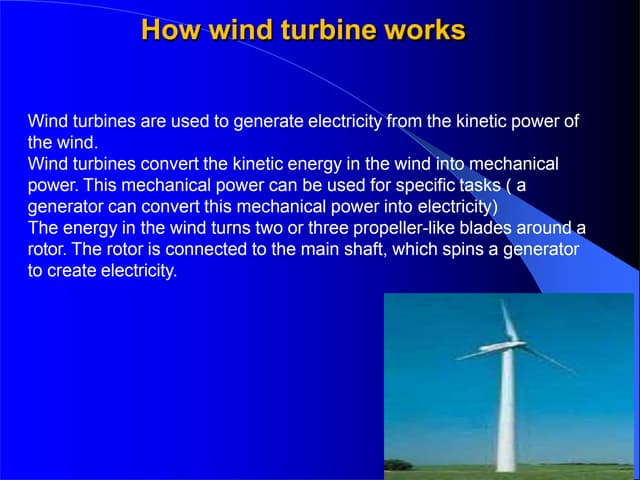 Horizontal Axis Wind Turbine | PPTX
