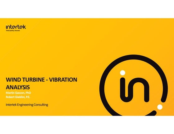 Vibration Measurements In Wind Power Turbines | PPT