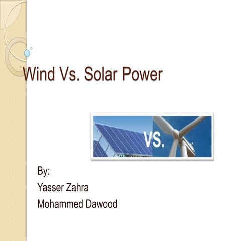 Wind vs solar | PPTX