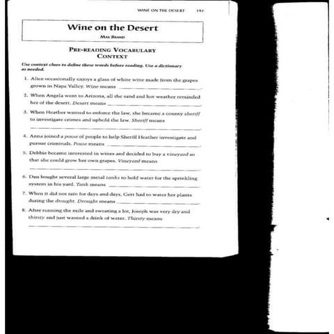 Wine in the desert | PPTX