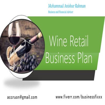 Wine retail business plan | PPTX