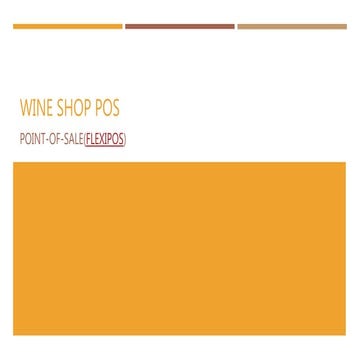 Wine shop pos | PPTX
