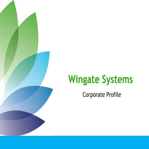 Wingate company profile | PPT