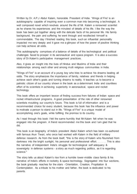 Wings of Fire Book by Dr. A.P.J Abdul Kalam Full PDF | PDF