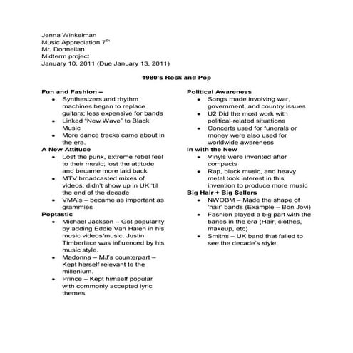 Winkelman midterm paper | PDF | Free Download