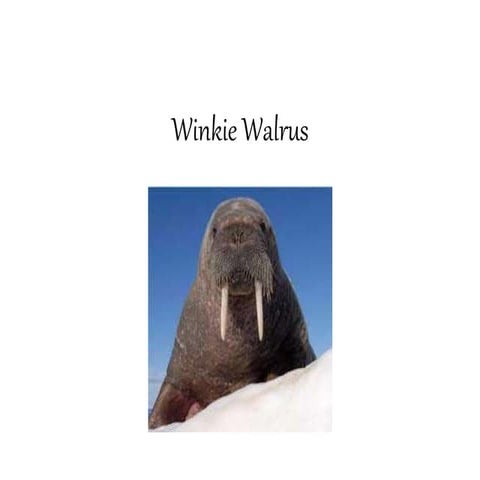 Winkie walrus | PPTX | Bath and Shower | Personal Care