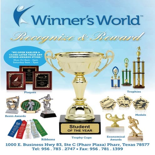 Winner's World Recognize & Reward Sport & School Awards Catalog | PDF